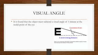 Visual acuity measurement | PPTX