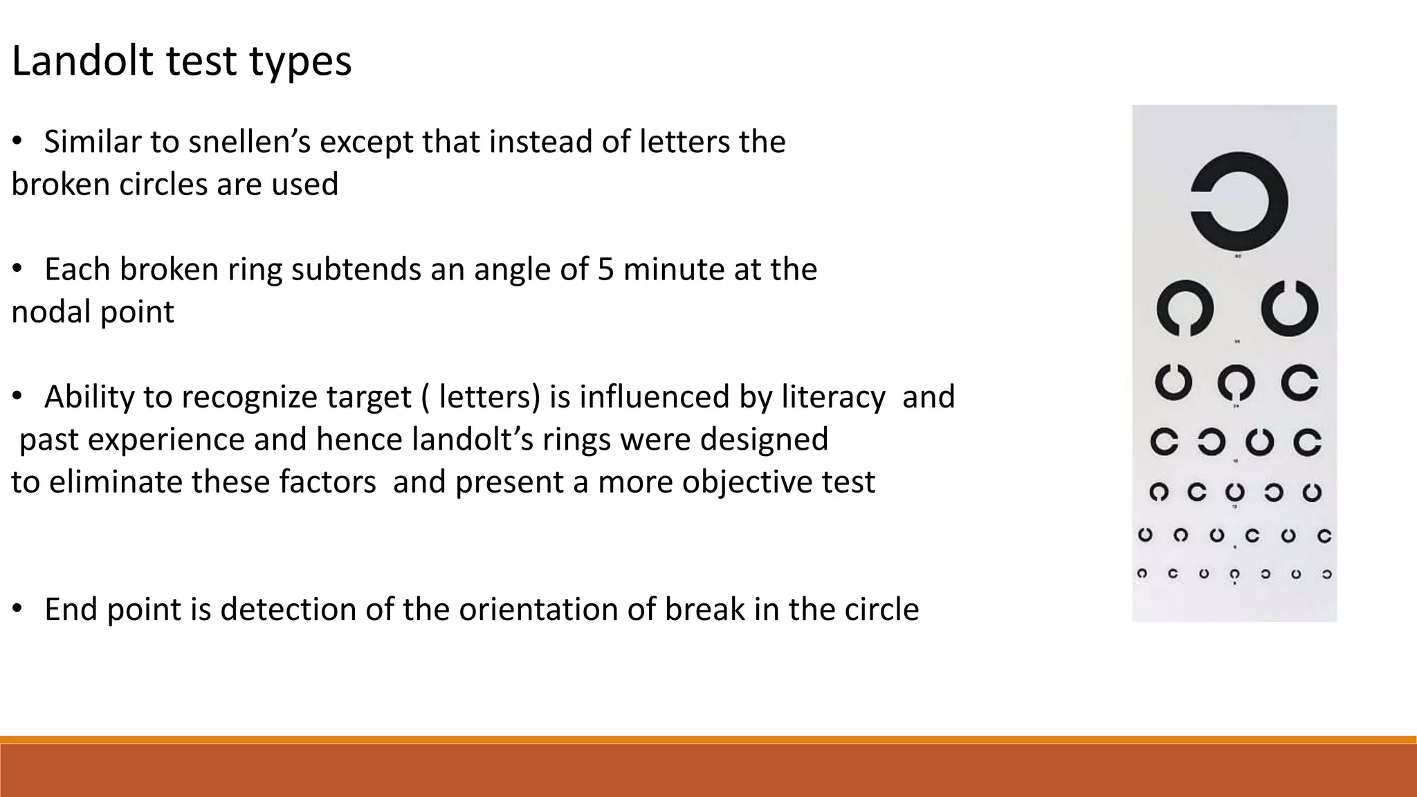 Visual acuity testing | PPTX