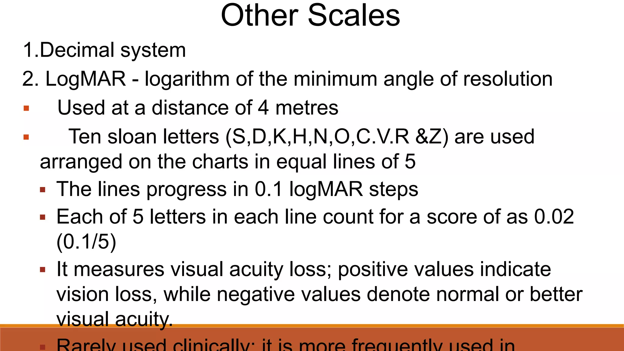 Visual acuity testing | PPTX