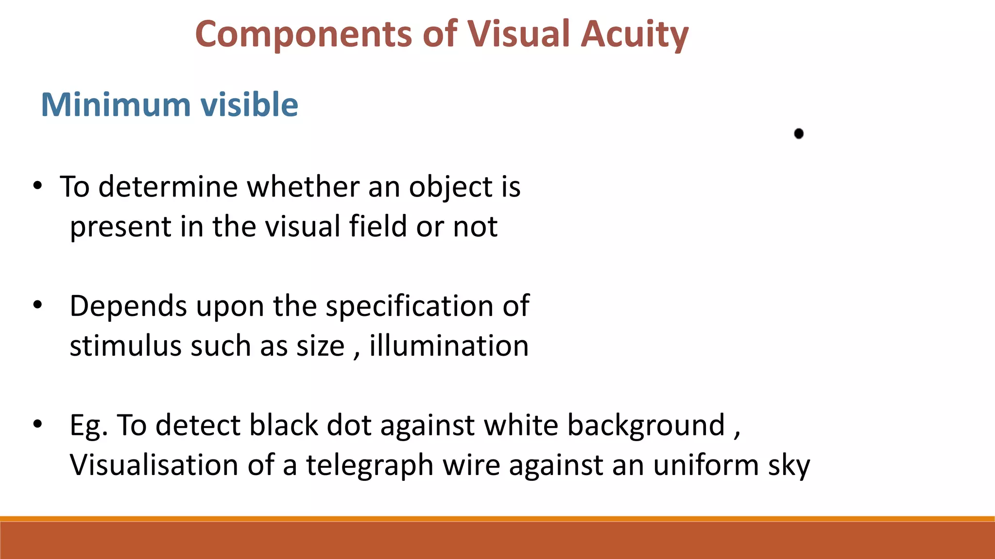 Visual acuity testing | PPTX