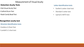 Visual acuity testing | PPTX