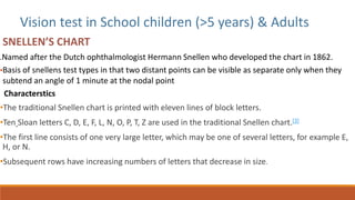 Visual acuity testing | PPTX