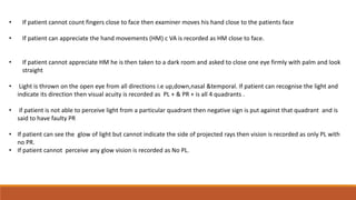 Visual acuity testing | PPTX