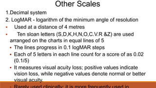 Visual acuity testing | PPTX