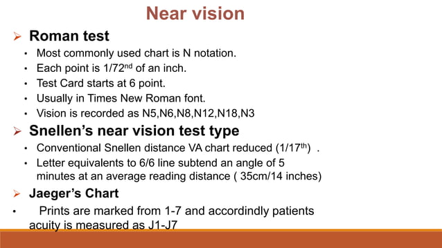 Visual acuity testing | PPTX | Eye and Vision Conditions | Diseases and ...