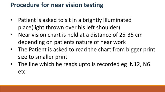 Visual acuity testing | PPTX | Eye and Vision Conditions | Diseases and ...