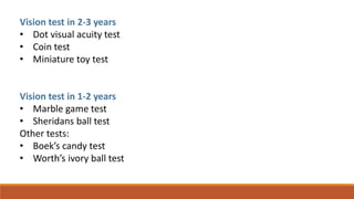 Visual acuity testing | PPTX