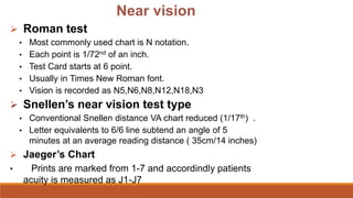Visual acuity testing | PPT