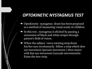 Visual acuity test in infants | PPTX