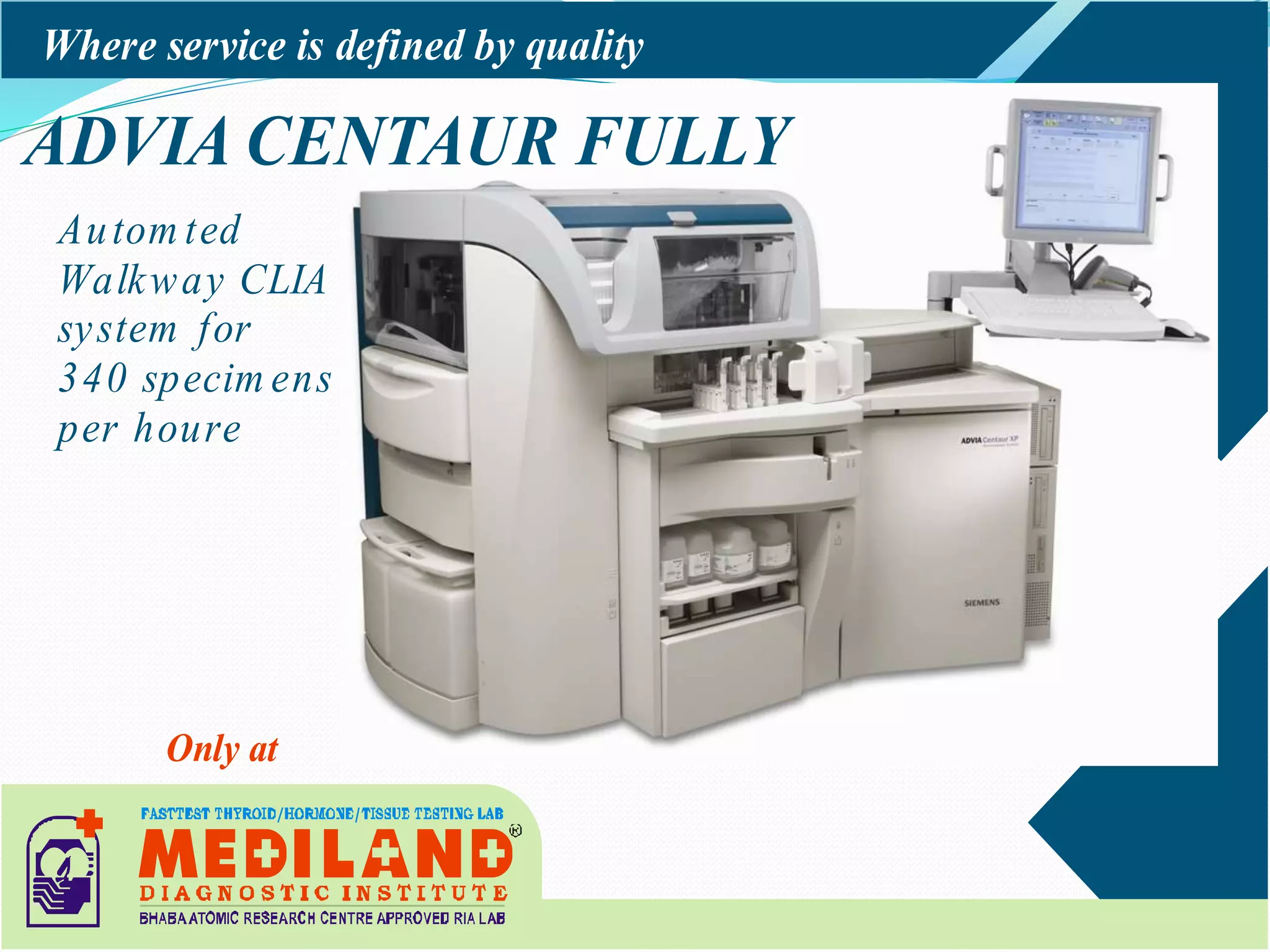 Mediland Diagnostic Institute Lab Instrument | PPT