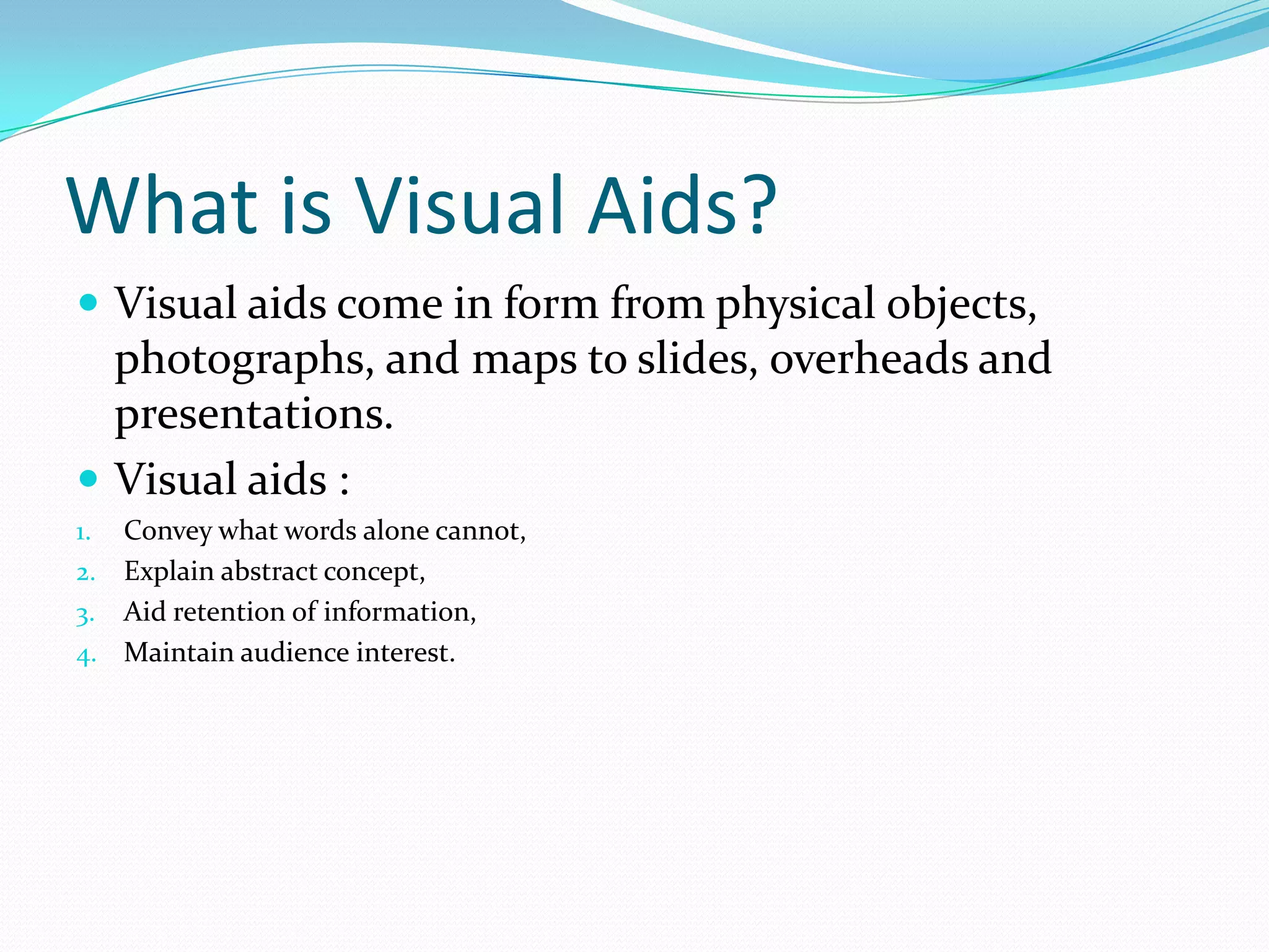 Visual aids | PPTX