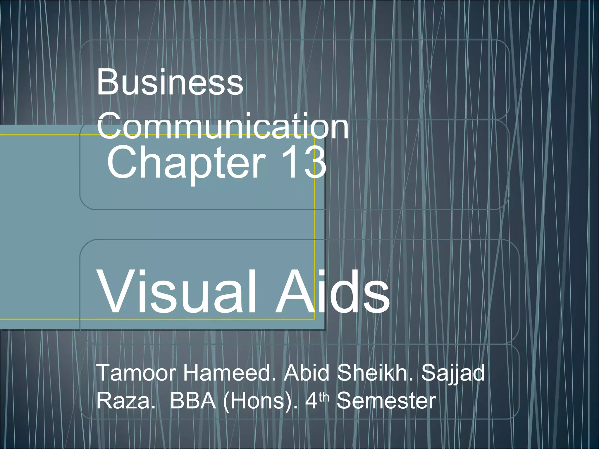 Visual aids | PPT