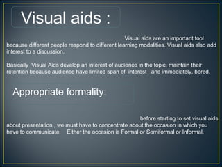 Visual aids | PPT