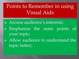 Visual aids | PPT