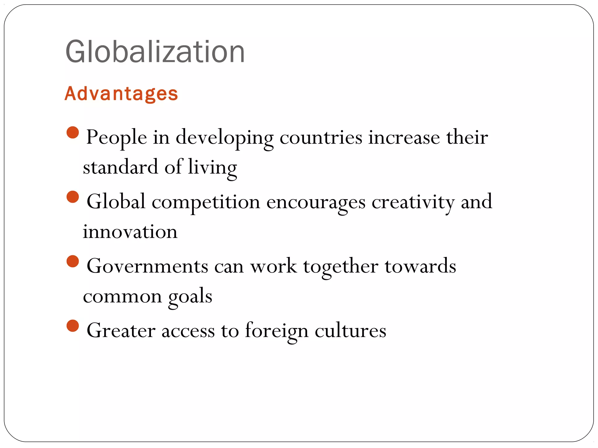 Visual aids - Globalization | PPT