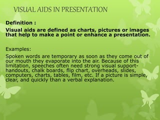 Visual Aids inPresentation | PPT