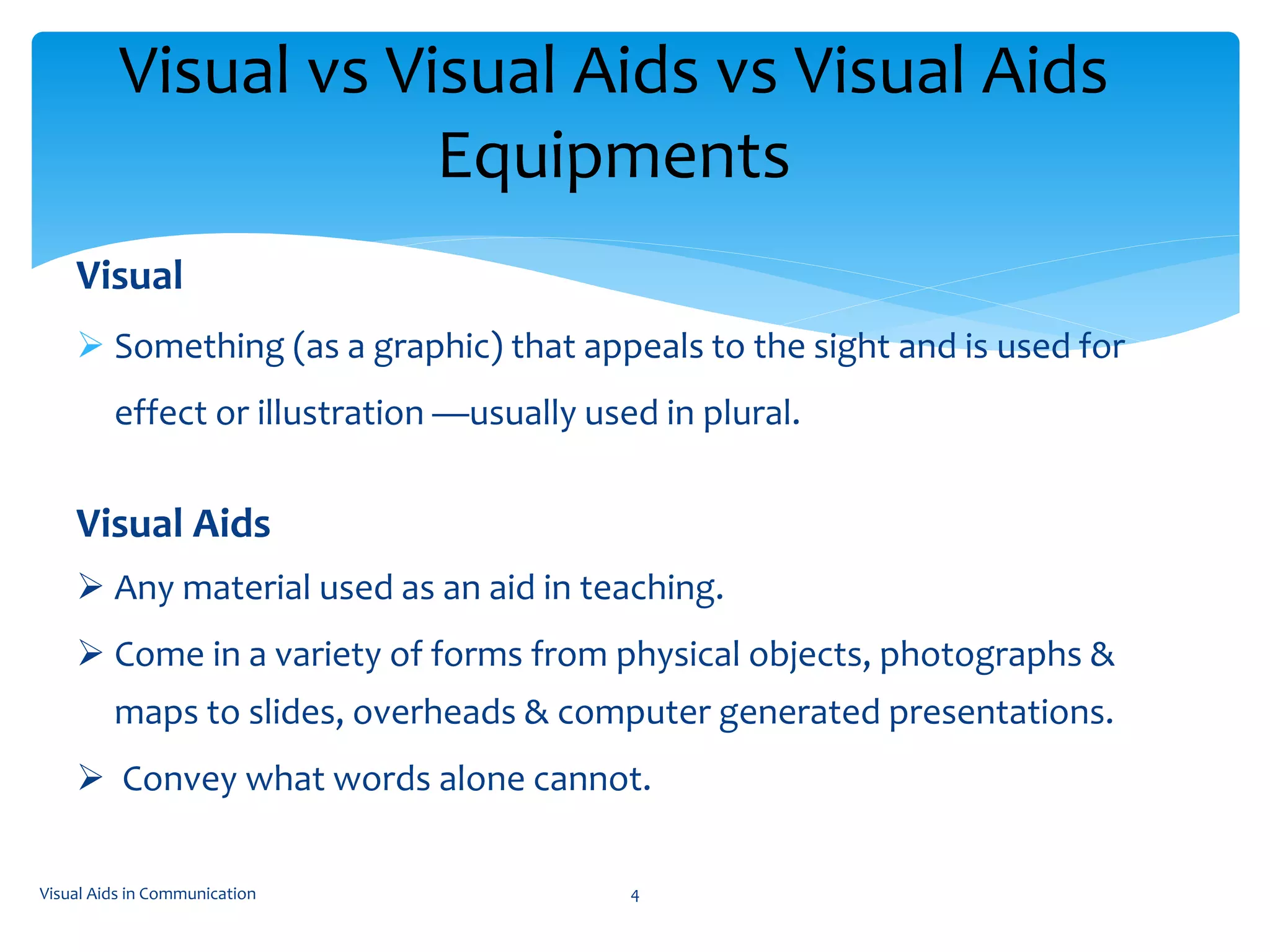 Visual aids new 1 | PPTX
