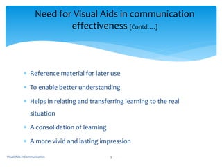 Visual aids new 1 | PPTX