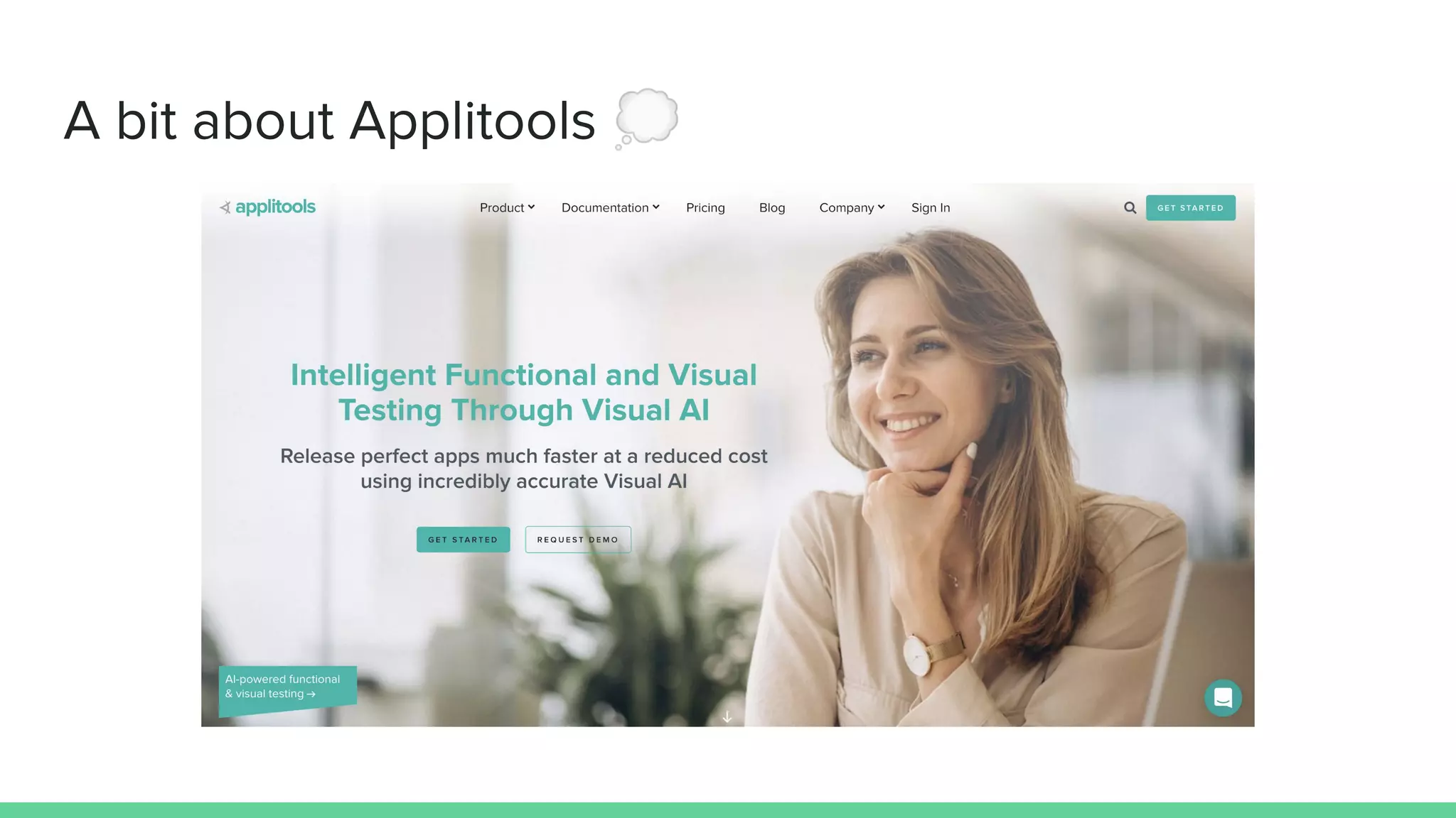 Visual Ai Testing Using Applitools Ppt