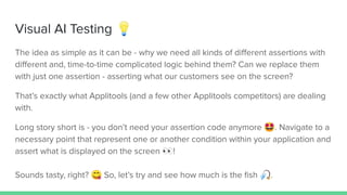 Visual AI Testing Using Applitools | PDF