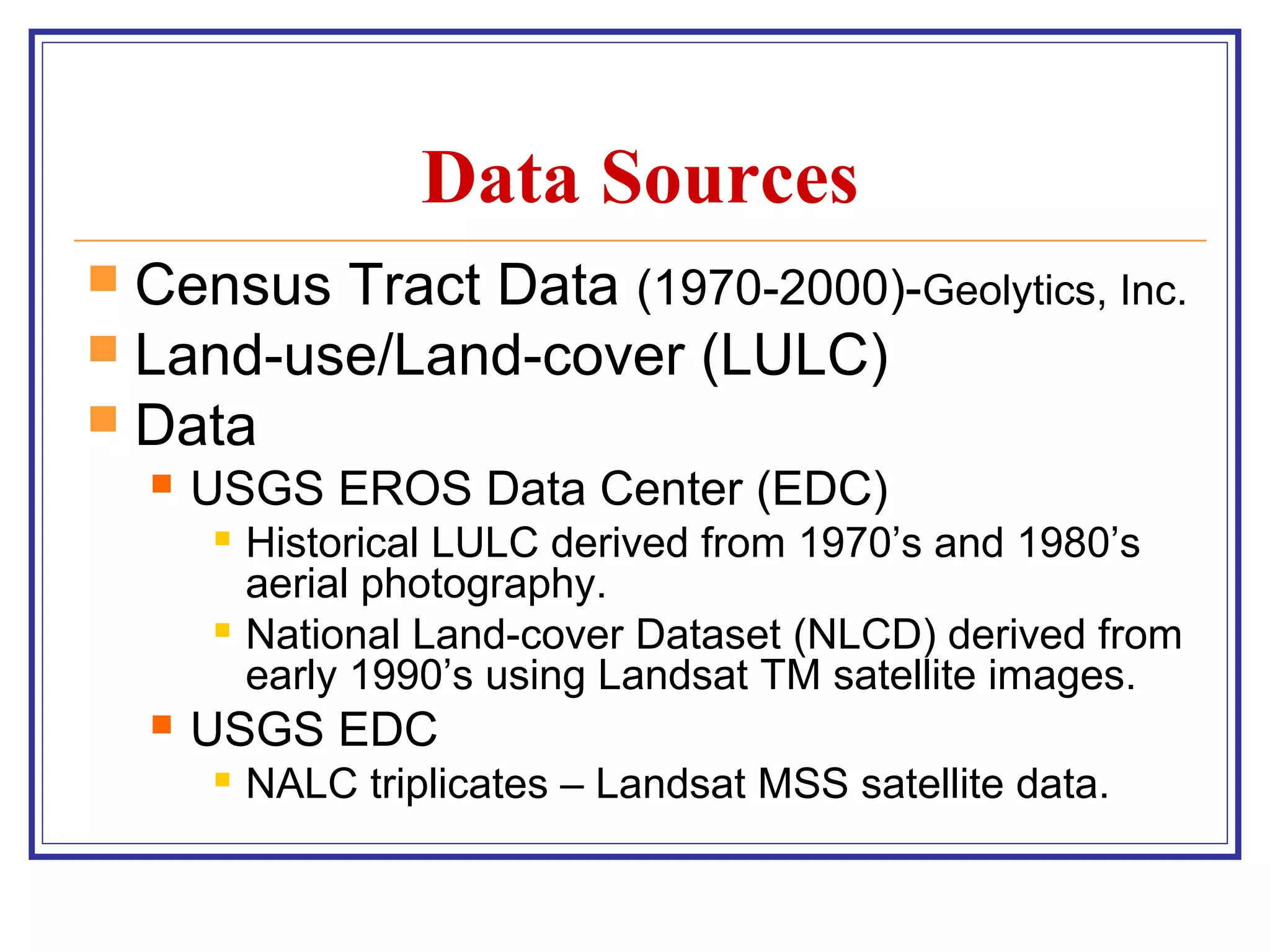 Visual Analysis And Pattern Recognition Using Gis And Remote Sensing Techniques Presentation