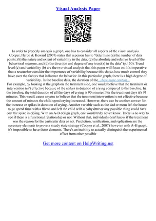 Visual Analysis Essay Examples | PDF