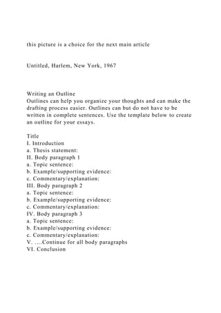 · Visual Analysis EssayGuidelines for Visual Analysis EssayAss.docx