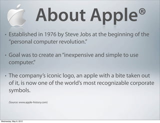 Visual Analysis of Apple | PDF
