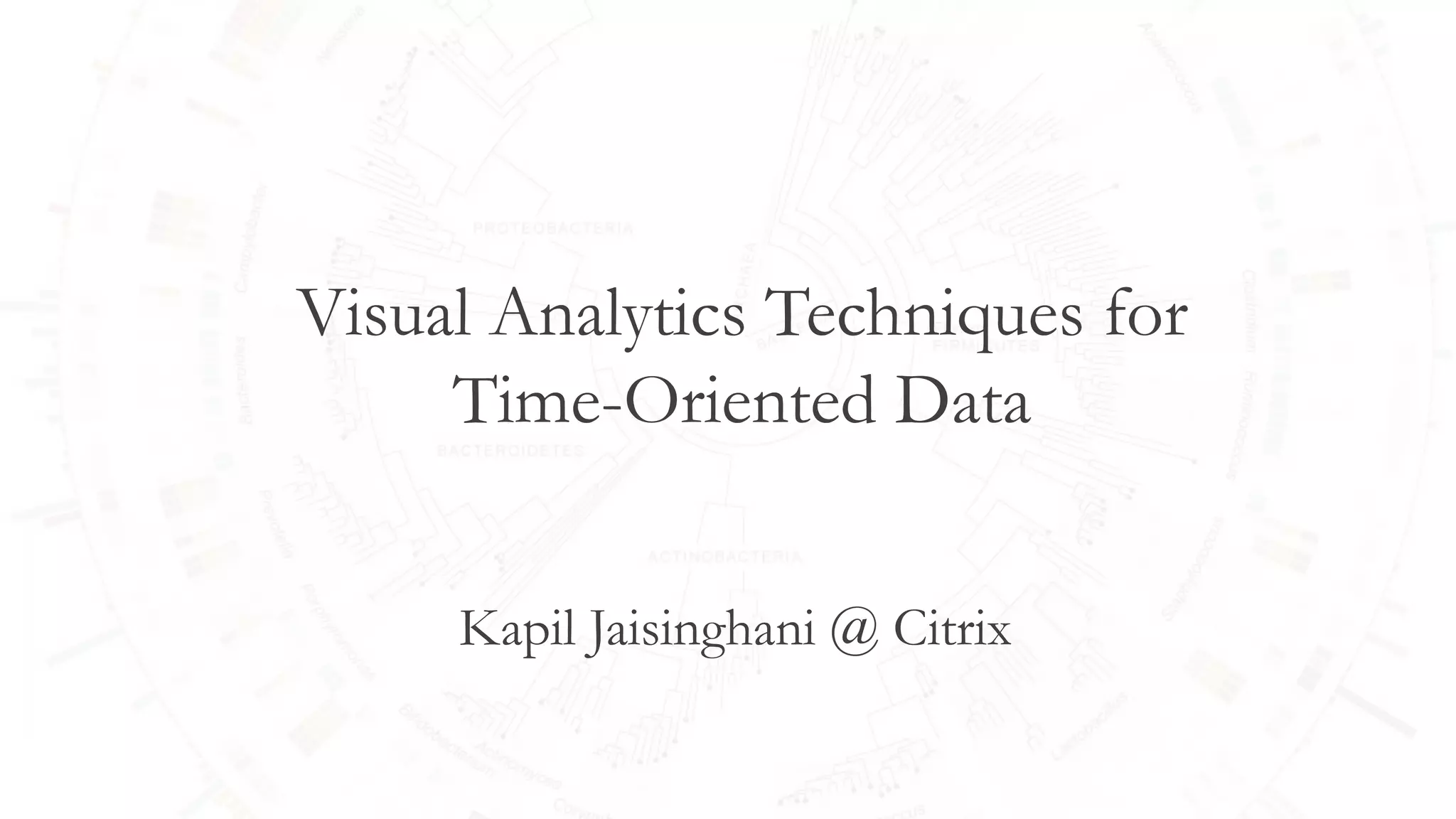 Visual analytics techniques for time series data | PDF | Databases | Computer Software and ...