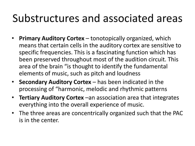 Visual and auditory cortex | PPTX
