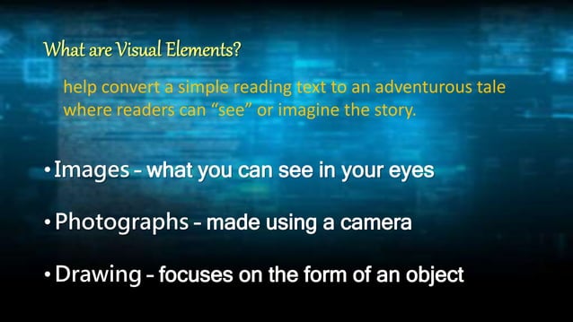 Visual and multimedia Elements | PPTX