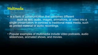 Visual and multimedia Elements | PPTX