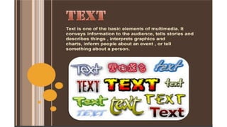 Visual and multimedia Elements | PPTX