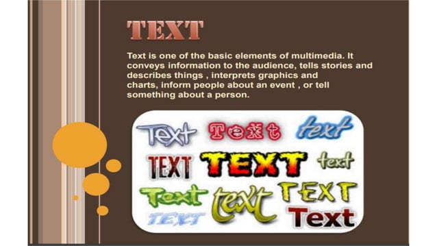 Visual and multimedia Elements | PPTX