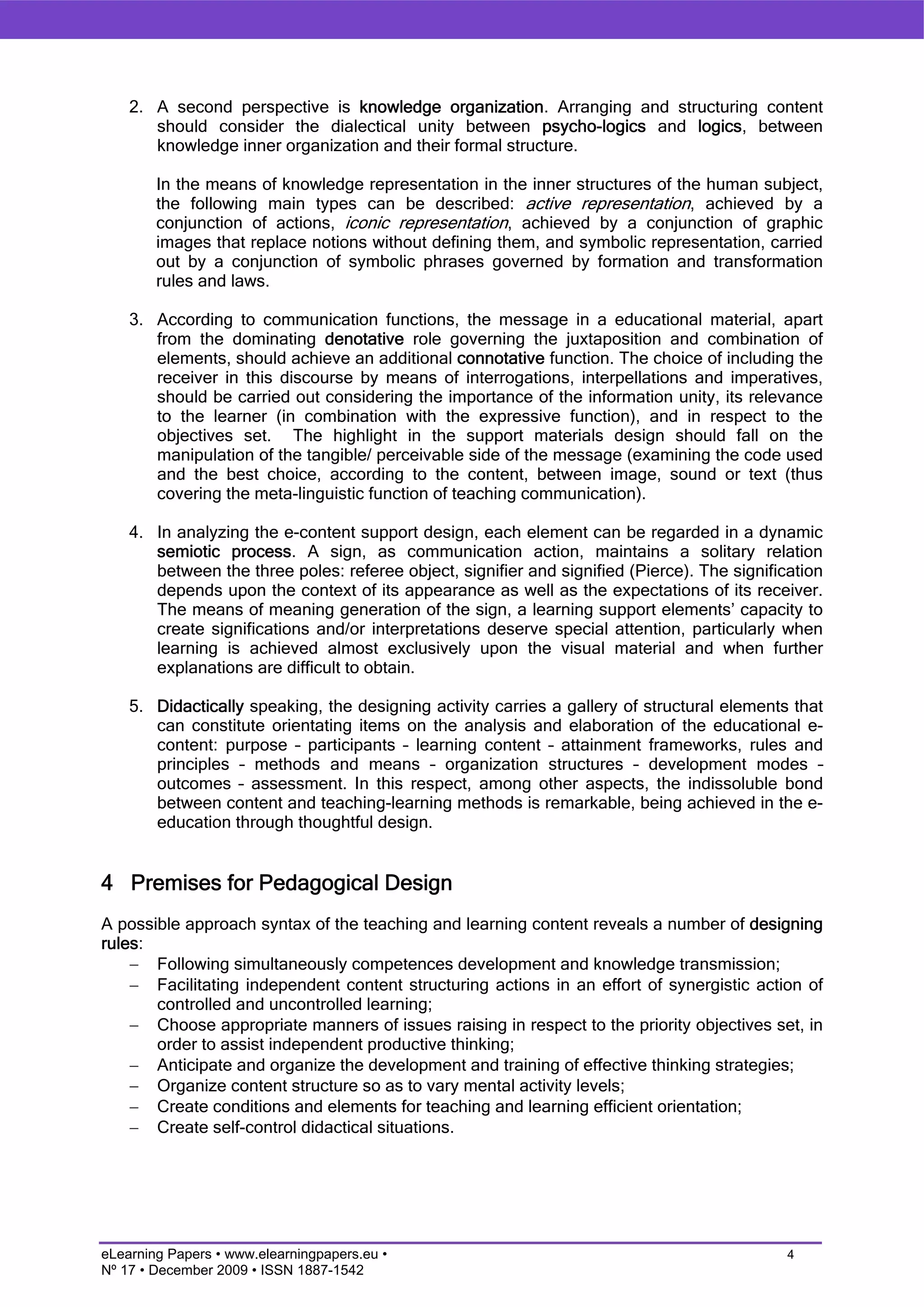 Visual and pedagogical design of eLearning content | PDF