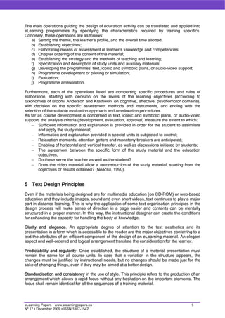 Visual and pedagogical design of eLearning content | PDF