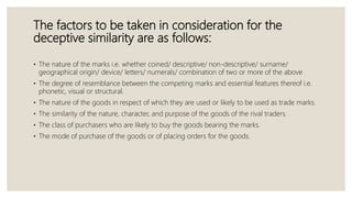 Visual and phonetic similarity of trademarks | PPTX