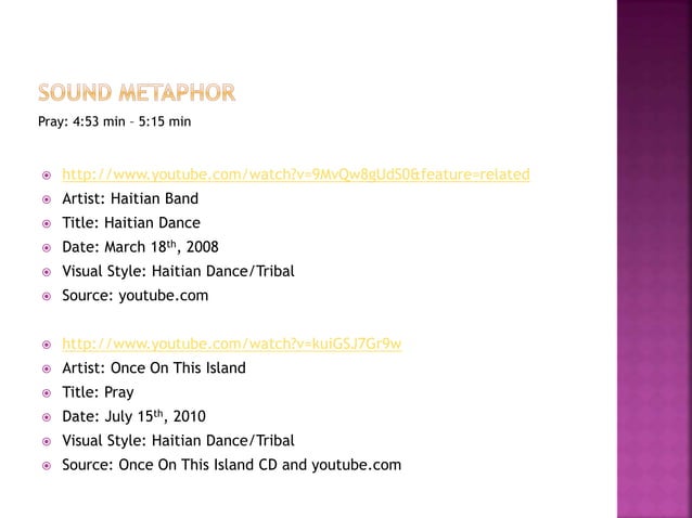 Visual and Sound metaphors | PPTX