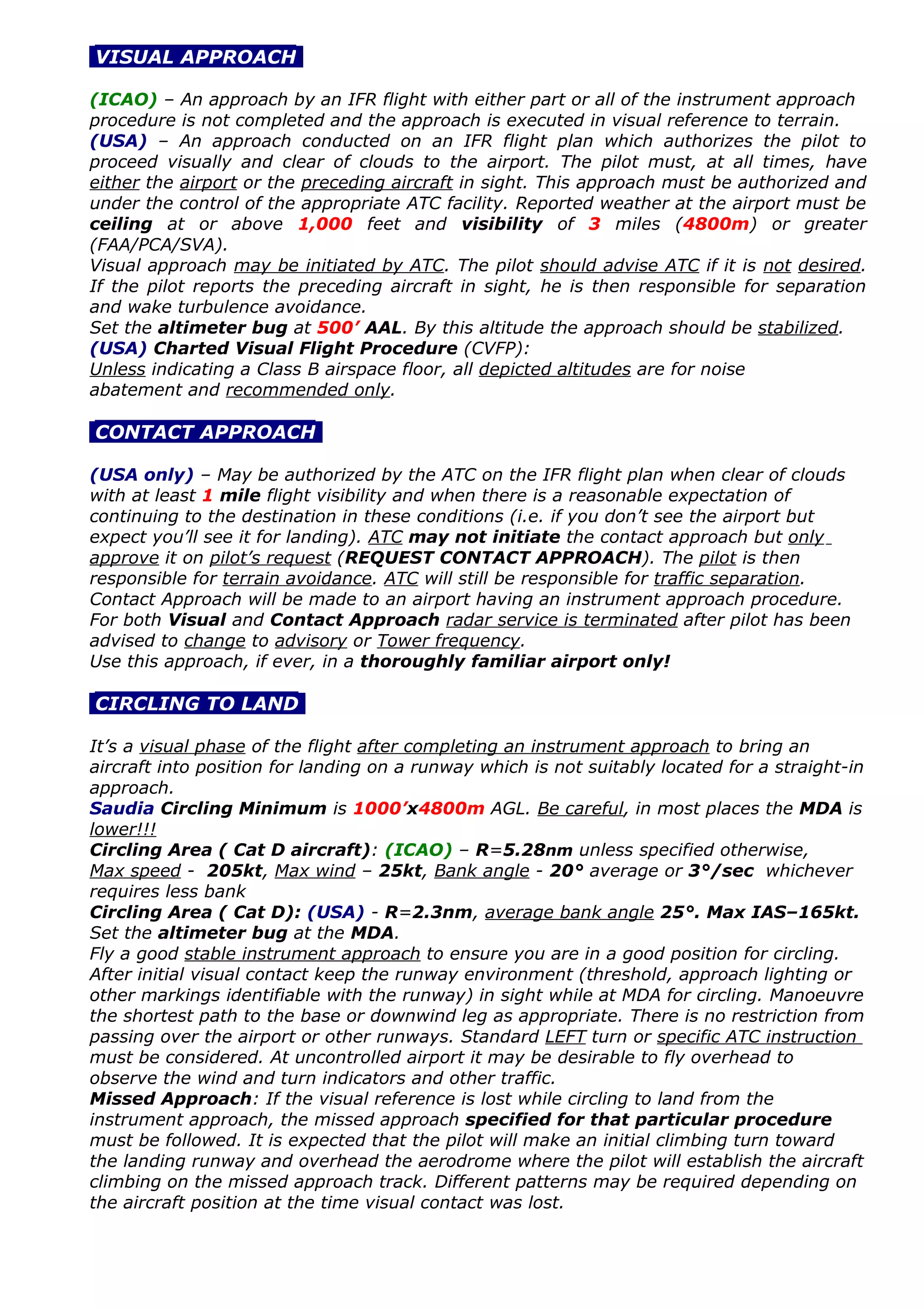Visual approach | DOC