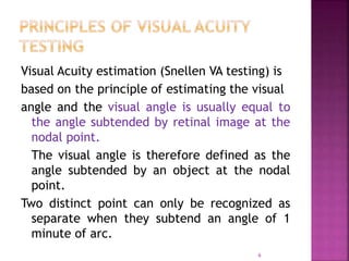 Visual acuity by Abdulwahab Usman | PPT