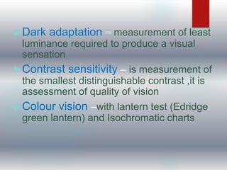 Visual aquity and contrast sensitivity | PPTX