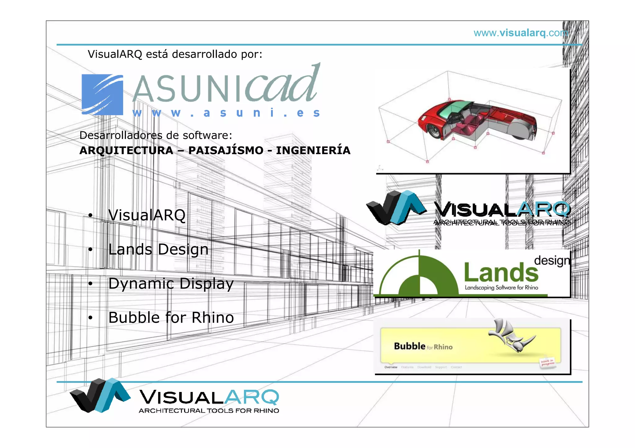 VisualARQ (Español), software de modelado arquitectónico BIM en forma ...