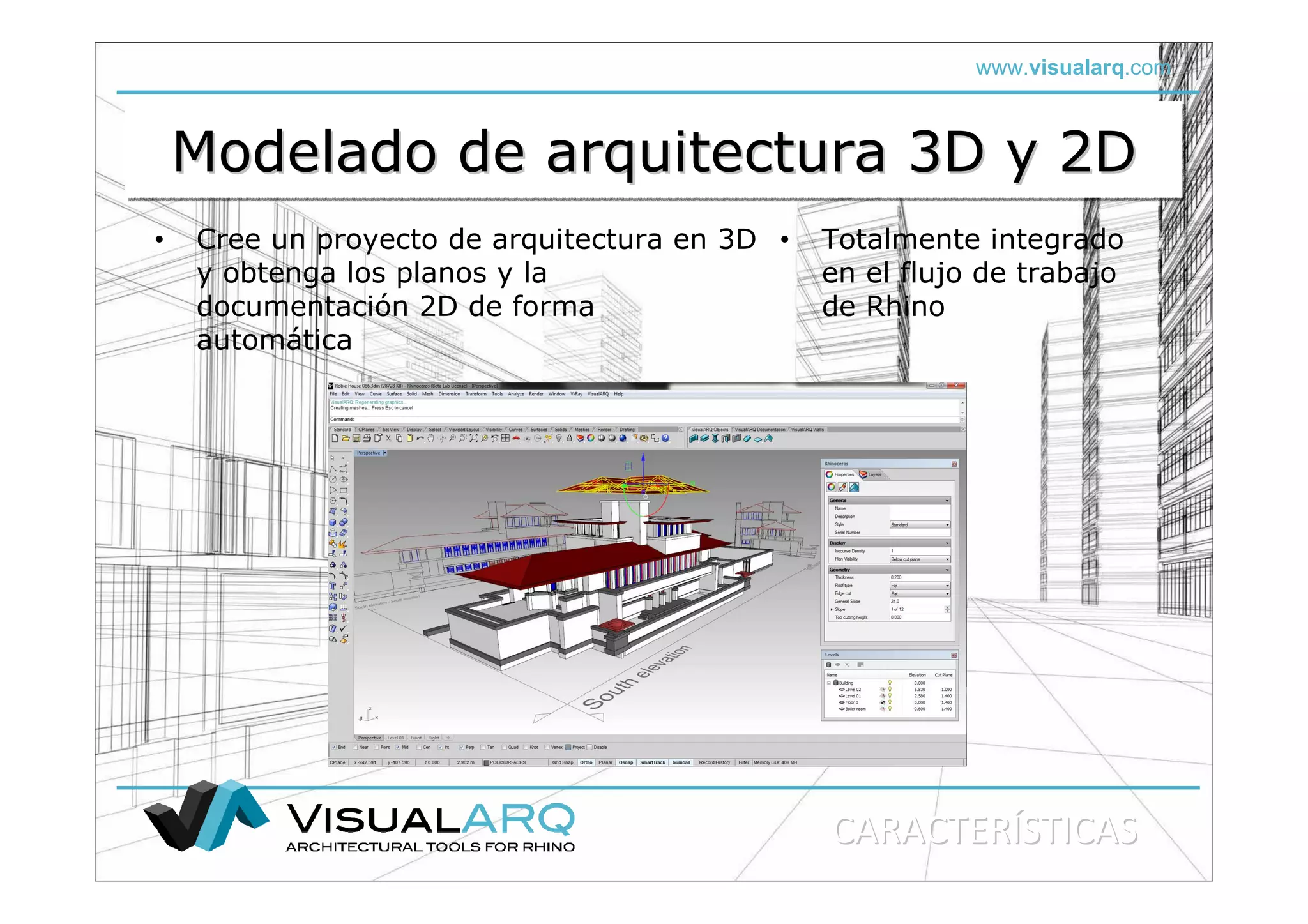 VisualARQ (Español), software de modelado arquitectónico BIM en forma ...