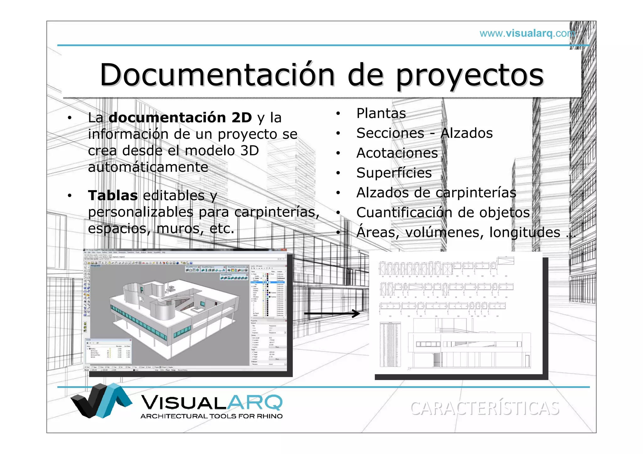 VisualARQ (Español), software de modelado arquitectónico BIM en forma ...