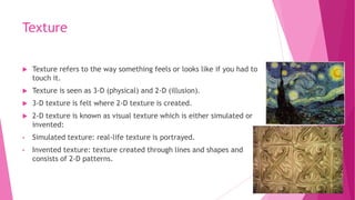 Visual art grade 10. Elementsofart and Prinicples of design | PPTX