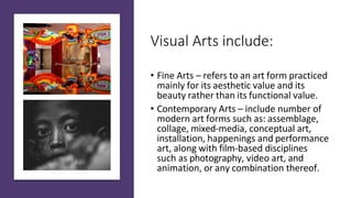 VISUAL ART EDUCATION AND PERSPECTIVE OF ARTS.pptx