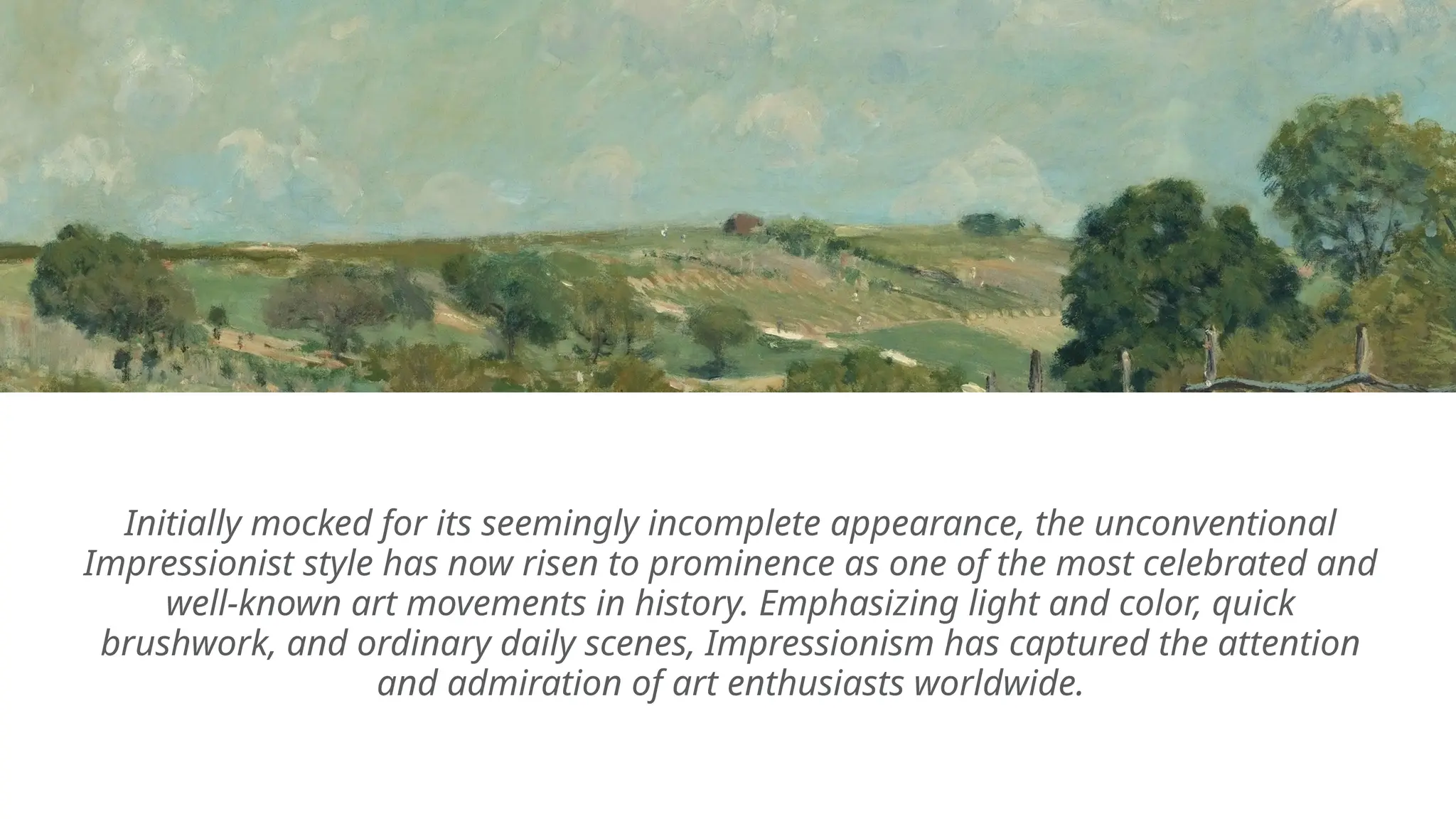 Visual Art Impressionism Education Presentation in Colorful ...