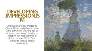 Visual Art Impressionism Education Presentation in Colorful ...