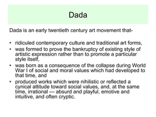 Modernisn and the Visual Arts | PPT