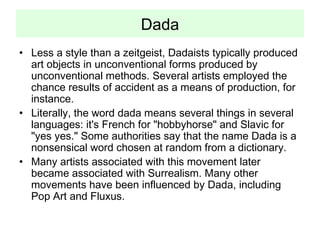 Modernisn and the Visual Arts | PPT